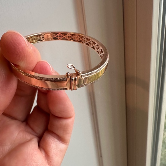 Ring Concierge | Jewelry | 4k Gold Rose Gold And Diamond Bracelet From Ring Concierge | Poshmark